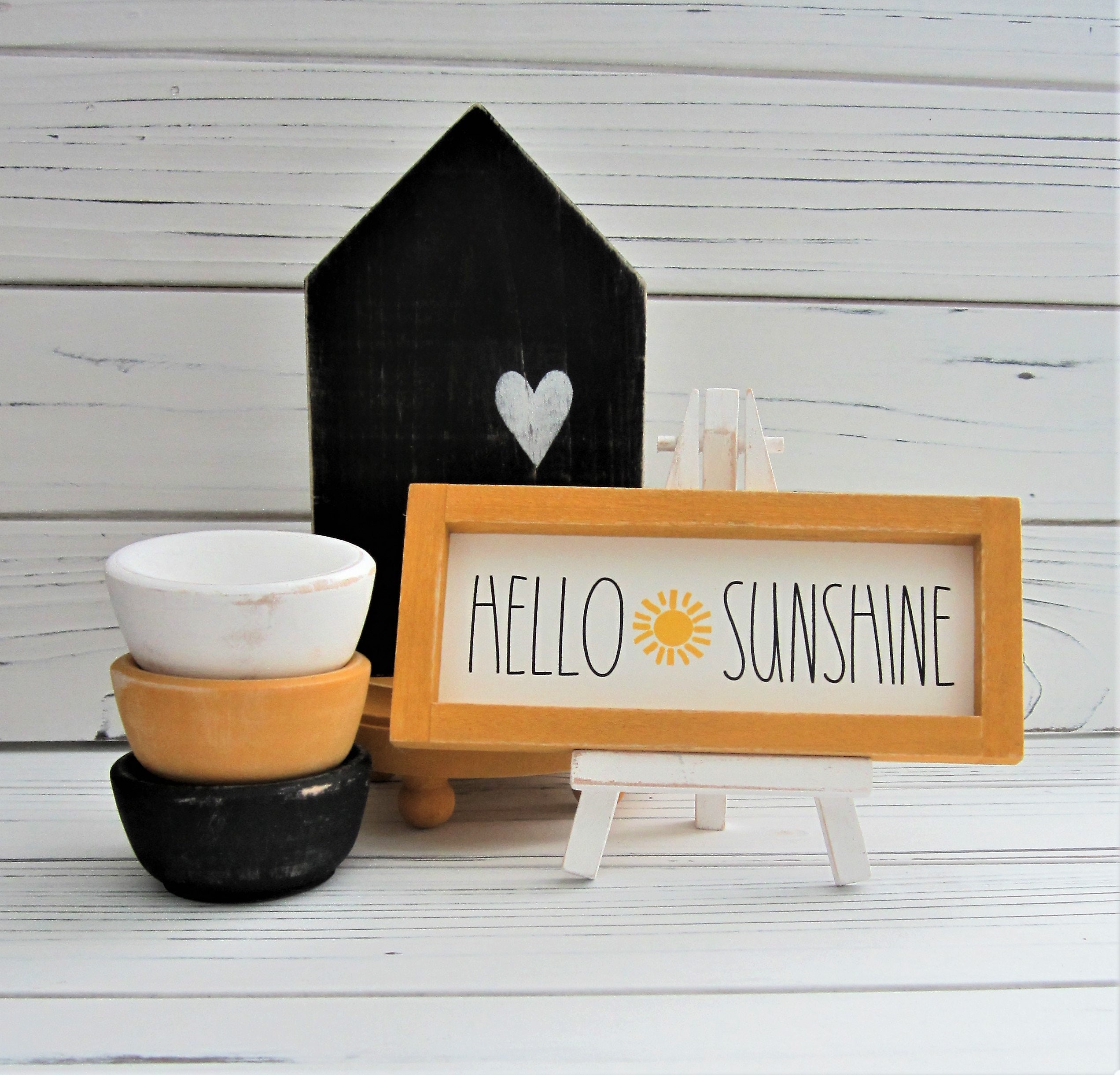 Hello Sunshine Sign Summer Tiered Tray Decor Miniature - Etsy