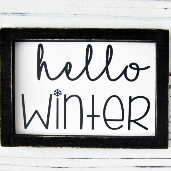 Hello Winter Snowman Svg Sign - Etsy