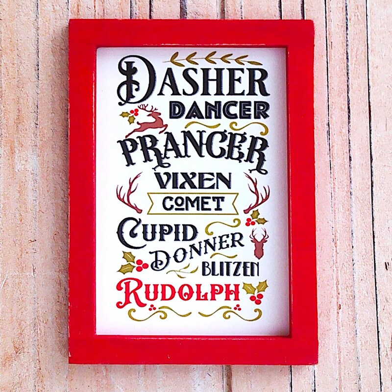 Reindeer Sign - Etsy
