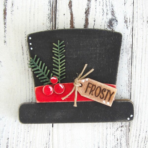 Rustic Primitive Frosty Top Hat - Etsy