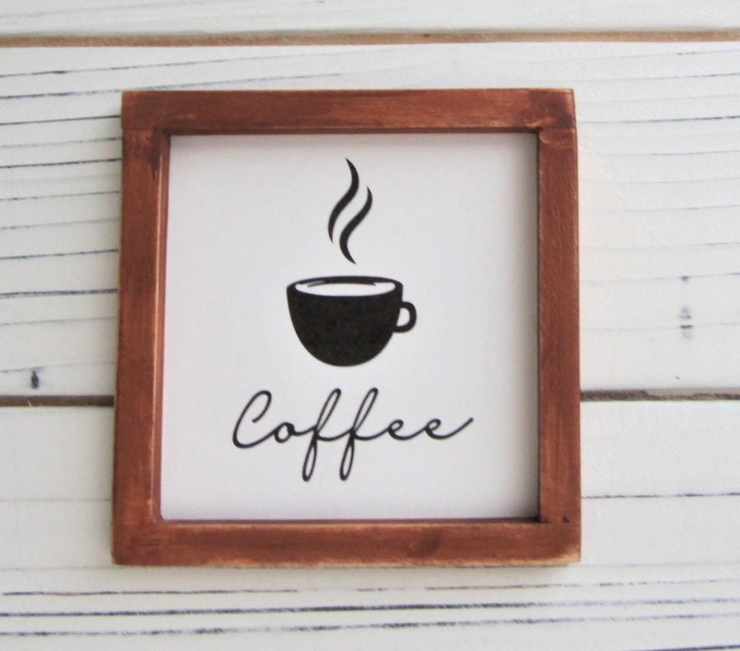 Letrero de café, letrero de bandeja escalonada, letrero de café en ...