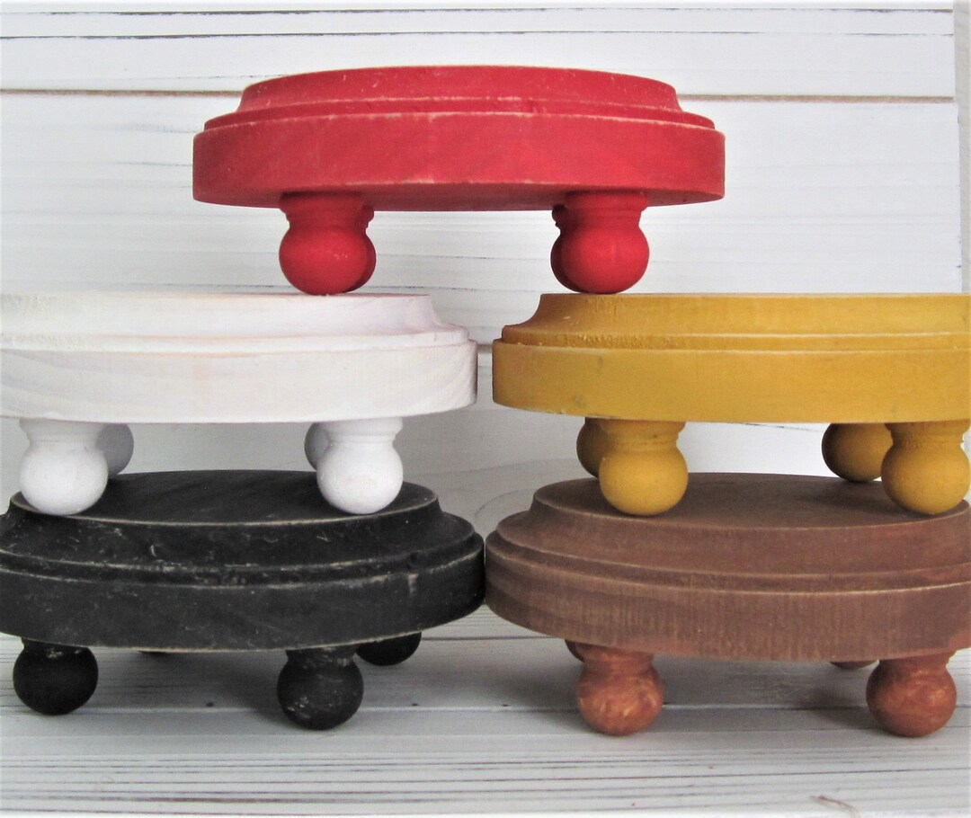 Mini Wood Riser, 4" Tiered Tray Riser, Miniature Wood Riser, Mini Table ...