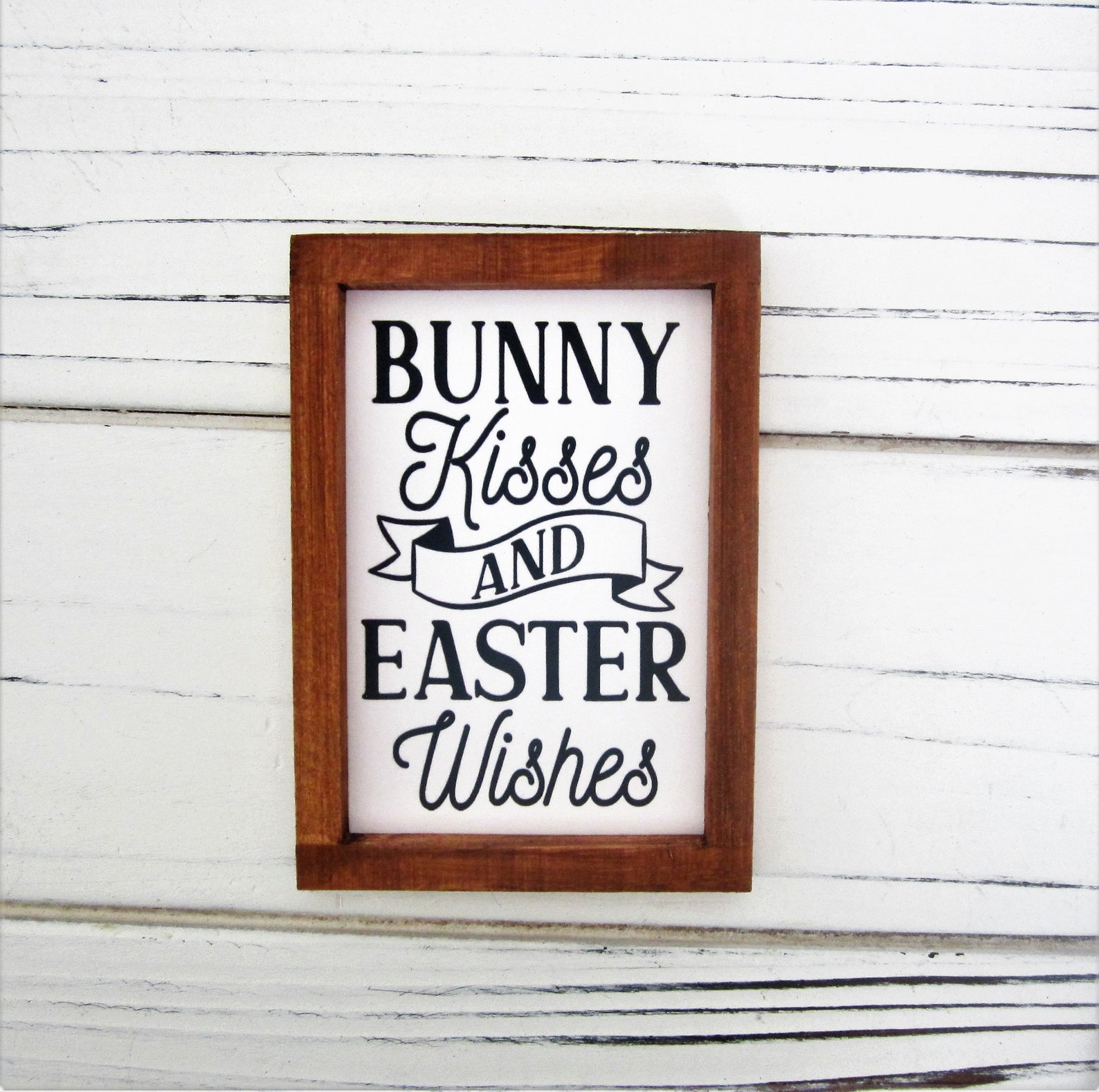 Bunny Kisses Easter Wishes Sign Easter Sign Tiered Tray - Etsy