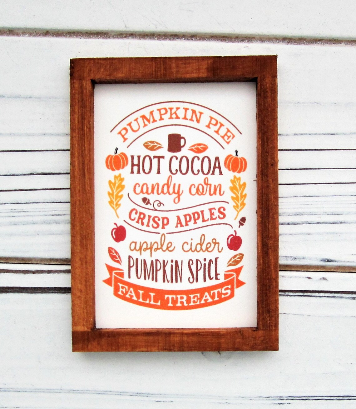 Miniature Fall Sign Tiered Tray Sign Fall Treats Pumpkin - Etsy