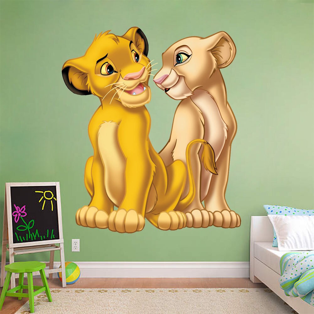Lion King Wall Sticker Simba Nala Decal Disney Removable Home | Etsy