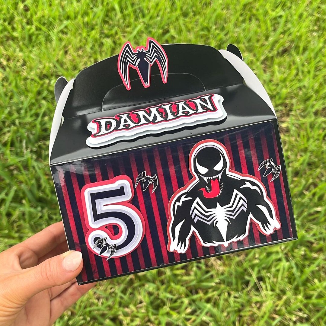 Venom Party Gable Box, Birthday Party Favor Box , Party Candy Box ...