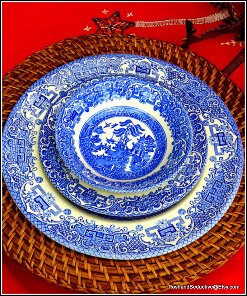 Blue Willow English Ironstone Tableware Iconic Pattern China - Etsy