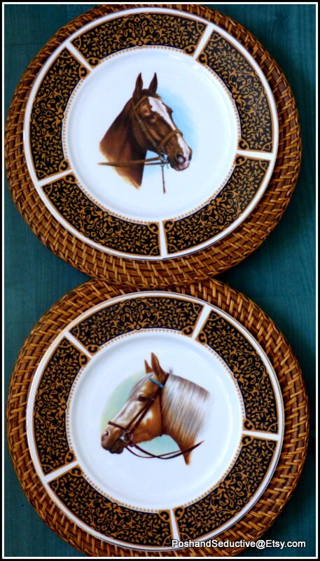 Rare Set of Two Vintage Fine China Collectible Dinner Plates - Etsy UK