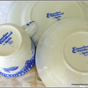 Spode Three Piece Breakfast Set: Cup, 8" Plate & Bowl Old Edwardian ...