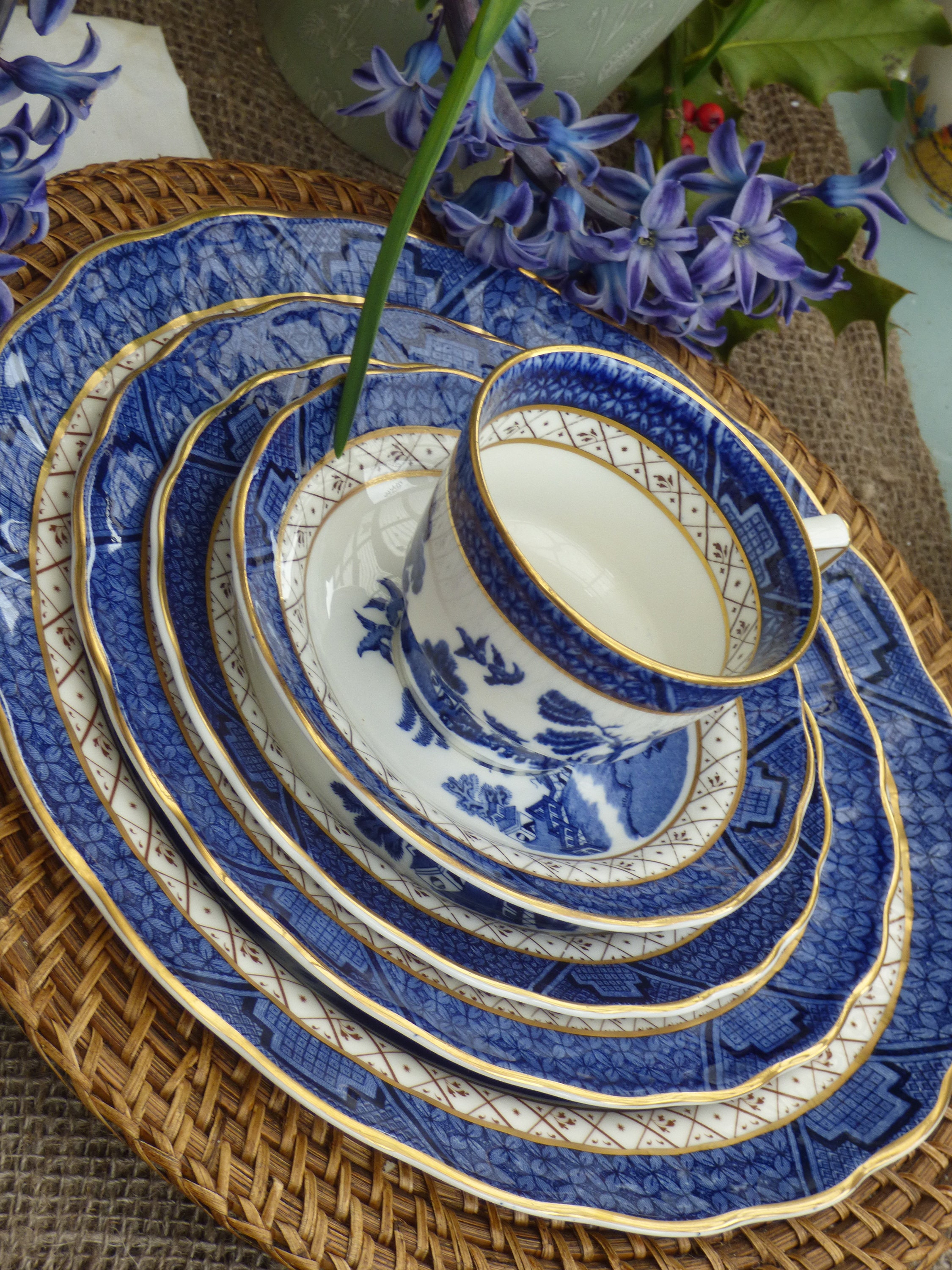 Table dinner setting five pieces Royal Doulton Booths for one | Etsy