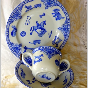 Spode Three Piece Breakfast Set: Cup, 8" Plate & Bowl Old Edwardian ...