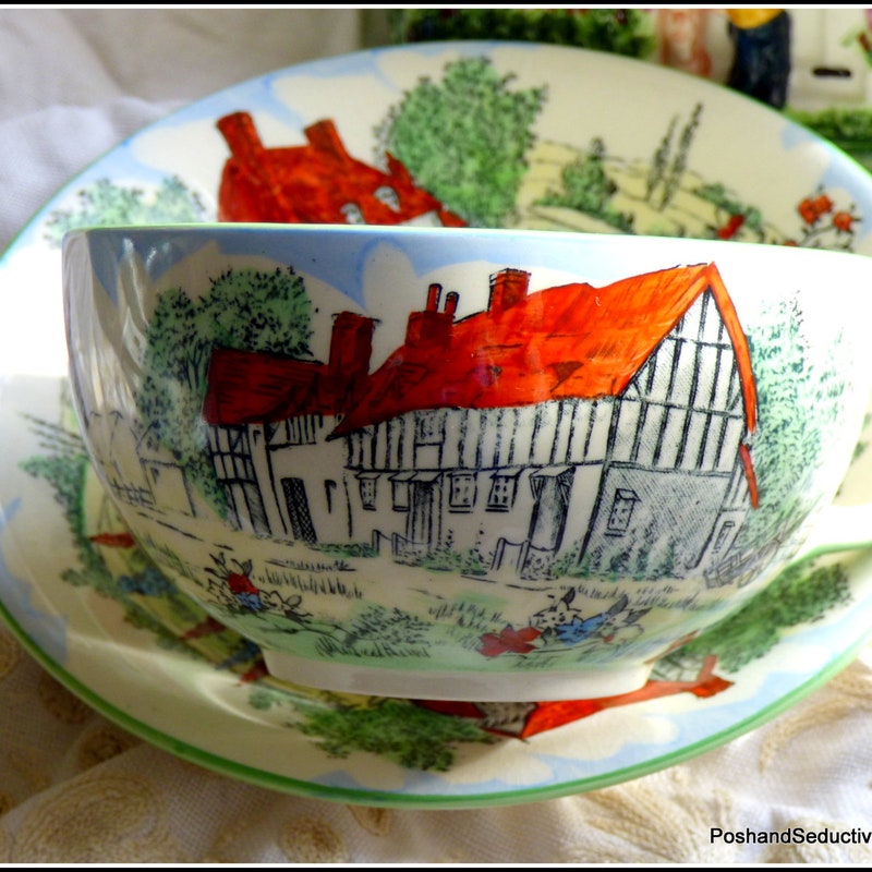 Cottage Tea Cup - Etsy