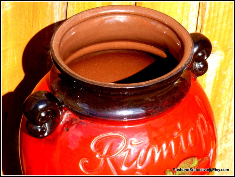 Rumtopf Vintage XXL Ginger Jar 15" Tall With Lid W Germany 326-30 Hand ...