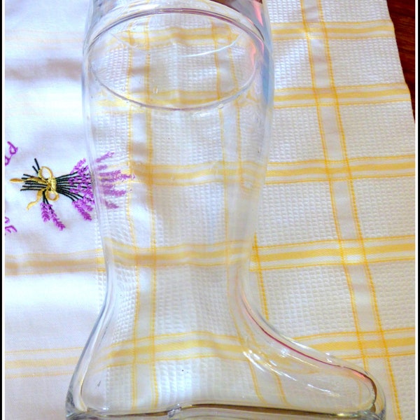 Cowboy Boot Glass Vase - Etsy
