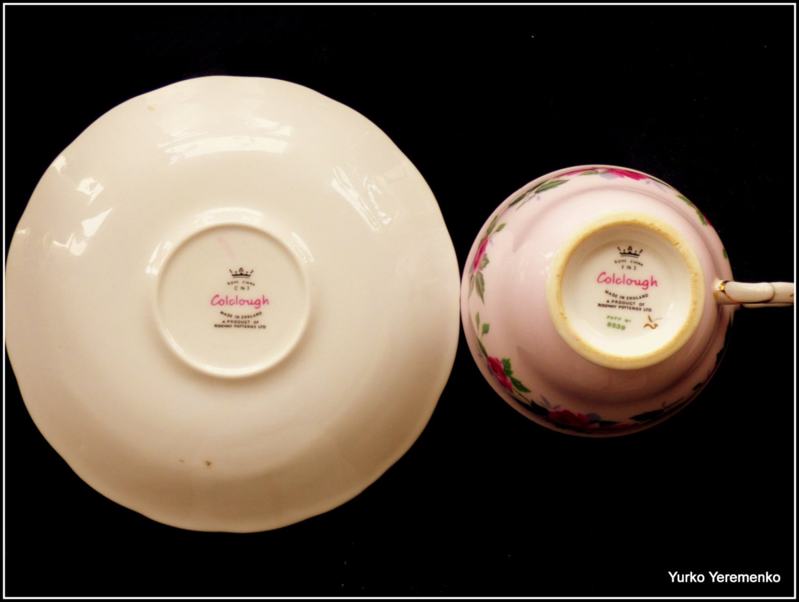 Colclough Bone China (pattern 8239) Made in England Powder Pink Gift ...