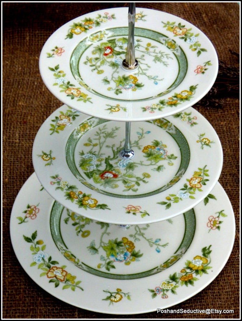 Three Tier Classic Victorian Afternoon Tea Cake Stand Vintage - Etsy