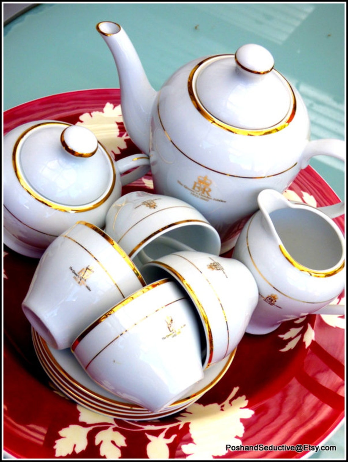 Royal Crest tea coffee set 11 pieces: two pint teapot with | Etsy