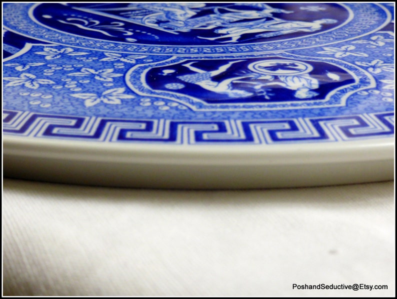 Cake Serving Plate Spode Blue Room Collection GREEK Pattern 10 ...