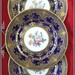 Display Cabinet Cobalt Dinner Plates Pair Caverswall Fine English China ...
