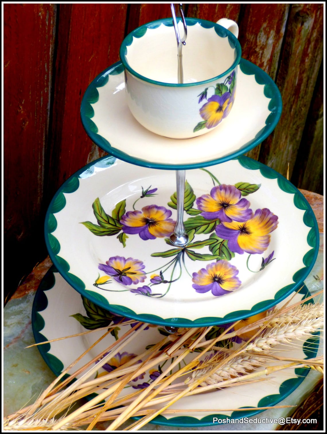 Three Tier Classic Victorian Afternoon Tea Cake Stand Vintage - Etsy