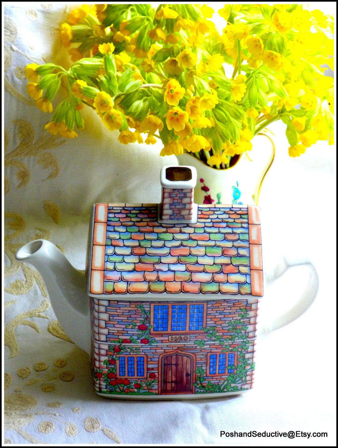 17th Century Cottage by JAMES SADLER Collectible China Teapot ...