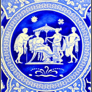 Cake Serving Plate Spode Blue Room Collection GREEK Pattern 10 ...