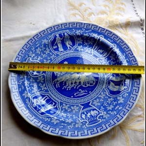 Spode Blue Room Collection GREEK Key Pattern 11" Porcelain Dinner Plate ...