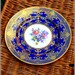 Display Cabinet Cobalt Dinner Plates Pair Caverswall Fine English China ...
