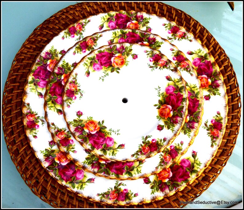 Royal Albert Old Country Roses Floral China Pattern Three Tier Cake ...
