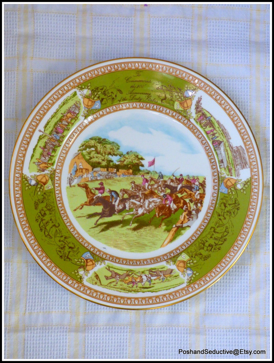 Equestrian Vintage Commemorative 200 Yrs "the Derby" Collectible ...