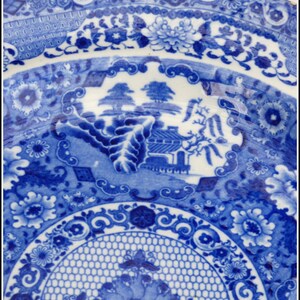 Antique 1800s Spode Complex NET Pattern 10" Collectible Plate With Blue ...