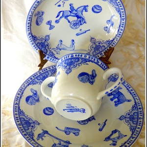 Spode Three Piece Breakfast Set: Cup, 8" Plate & Bowl Old Edwardian ...
