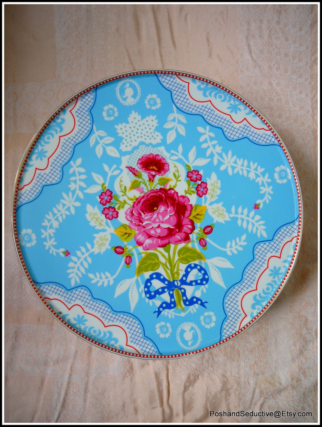 Pedestal Cake Stand French Patisserie 13" Wedding Celebration Porcelain ...