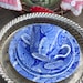 Spode Blue Room Series Cup Saucer Rare Sunflower 4 Piece Pattern Iconic ...