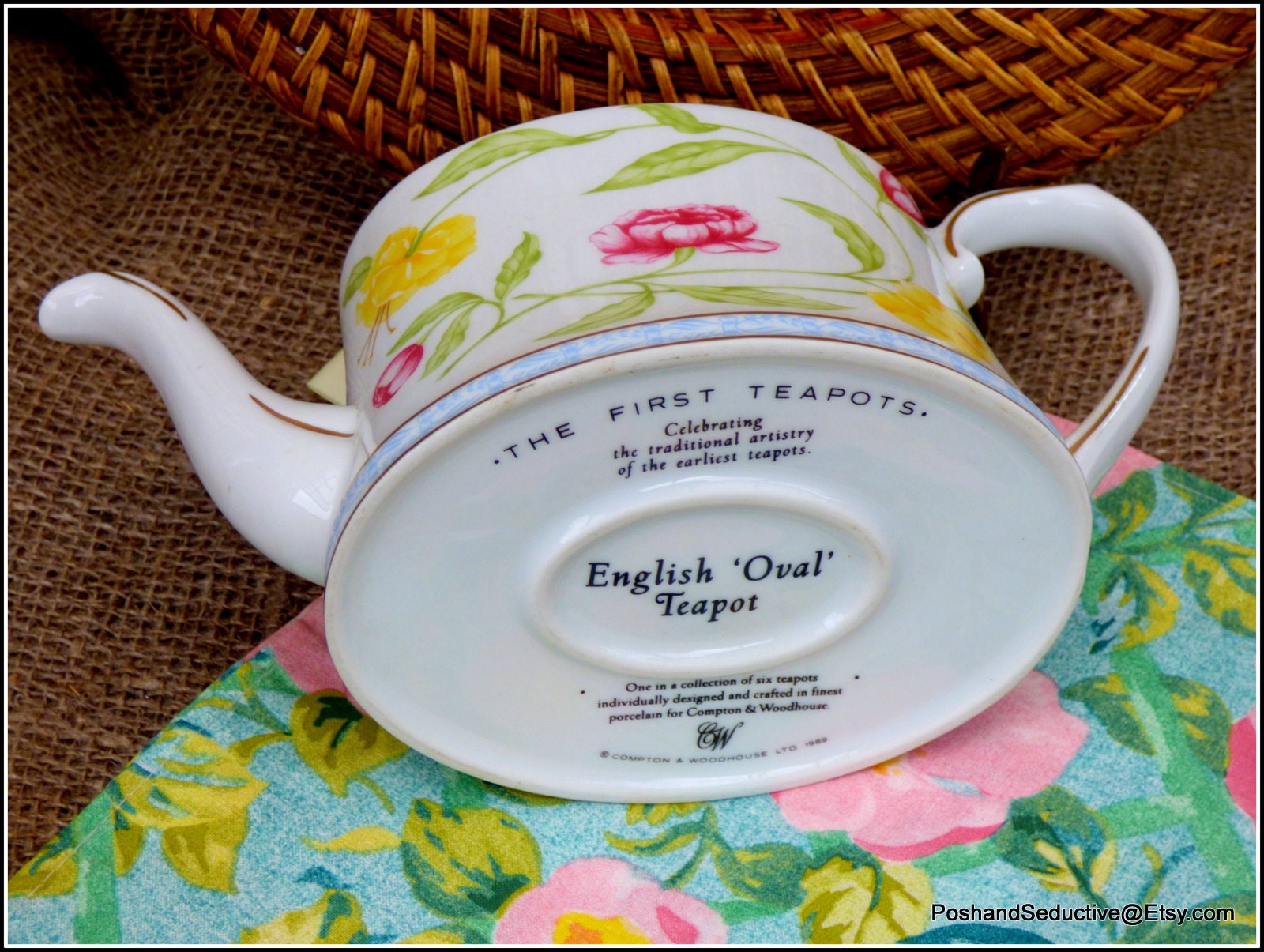 English Oval Classic Traditional Teapot Replica Vintage - Etsy UK