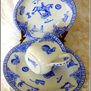 Spode Three Piece Breakfast Set: Cup, 8" Plate & Bowl Old Edwardian ...
