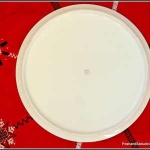 Cake Gateau Serving Plate Spode Blue COLONEL Pattern 11" Porcelain Blue ...