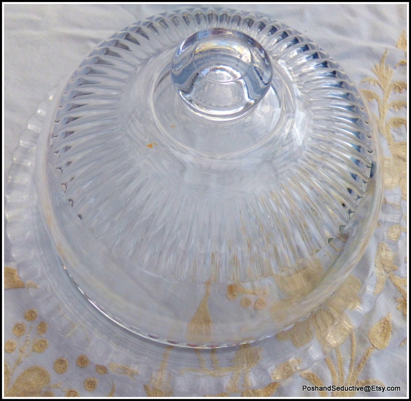 Large 13 French Patisserie Cake Plate With Bell Dome - Etsy UK