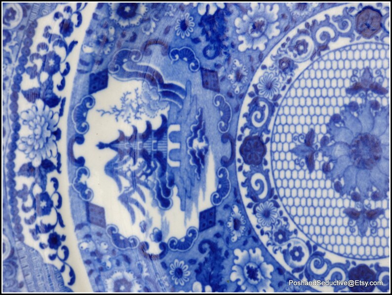 Antique 1800s Spode Complex NET Pattern 10 Collectible - Etsy UK