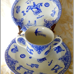 Spode Three Piece Breakfast Set: Cup, 8" Plate & Bowl Old Edwardian ...