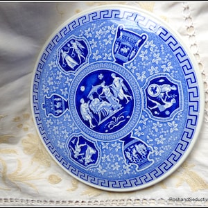 Cake Serving Plate Spode Blue Room Collection GREEK Pattern 10 ...