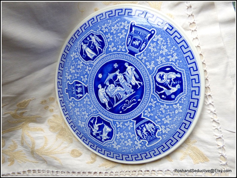 Cake Serving Plate Spode Blue Room Collection GREEK Pattern 10 ...