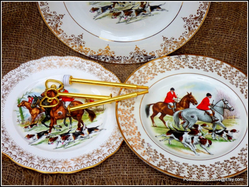 Fox Hunting Three Tier Graduated Plates Stand Afternoon Tea - Etsy