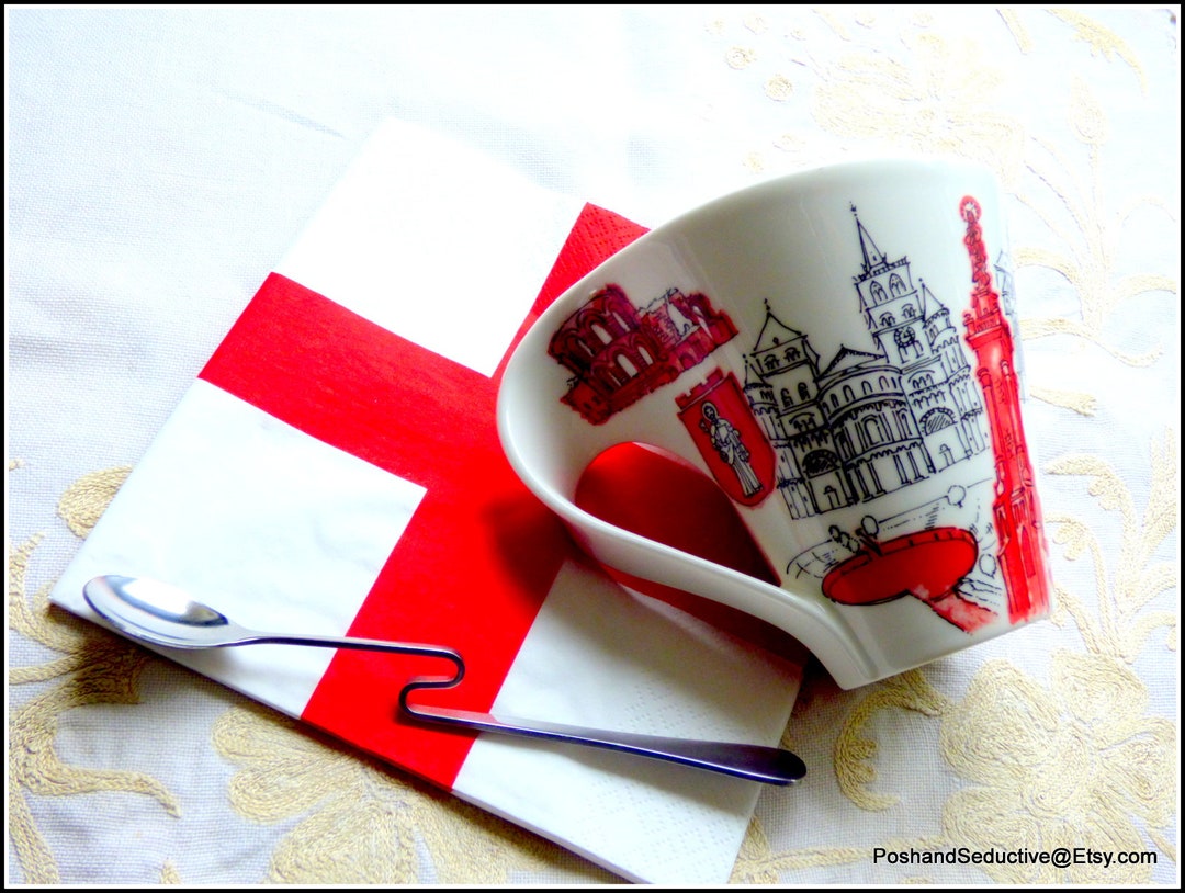 Cup and Hammered Bent Teaspoon, Original Posh Tealover's Gift Set ...