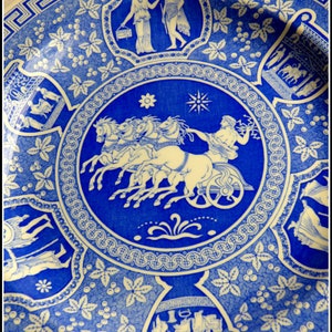 Spode Blue Room Collection GREEK Key Pattern 11" Porcelain Dinner Plate ...
