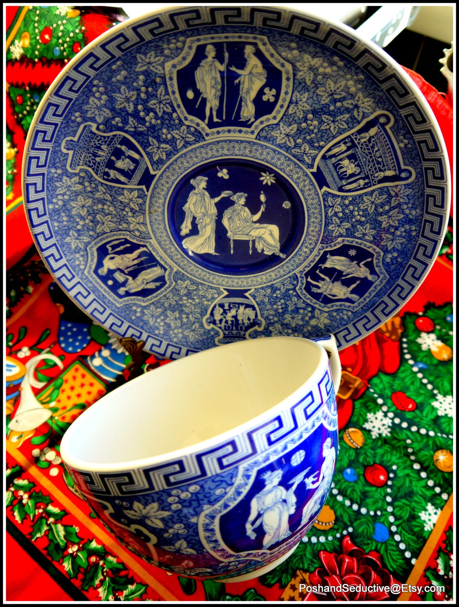 Spode Jumbo Breakfast Cup 20 Fluid Oz (0.57 L) Capacity Blue Room ...
