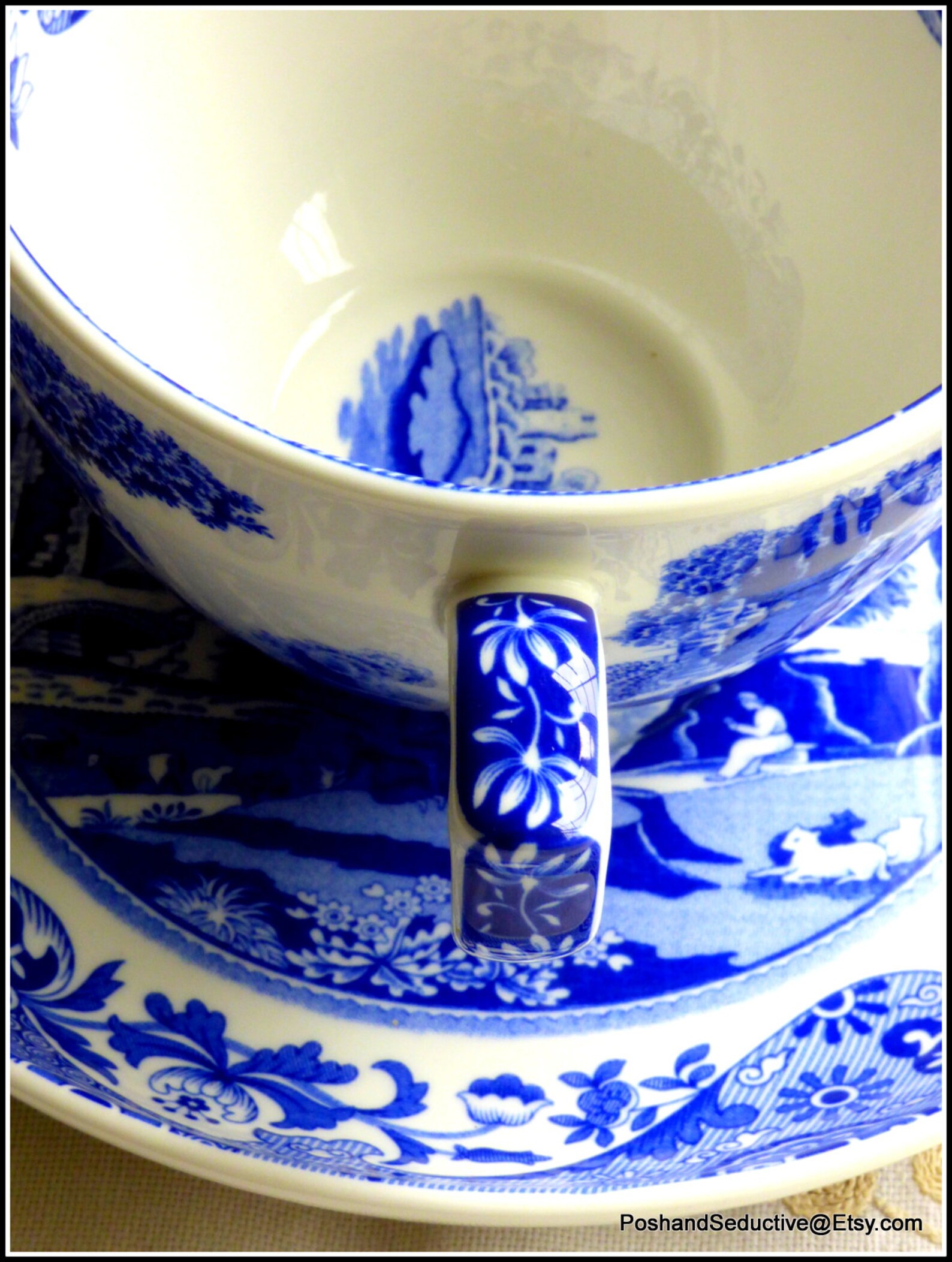 Spode Jumbo Breakfast Cup 20 Fluid Oz 0.57 L Capacity Blue Room ...