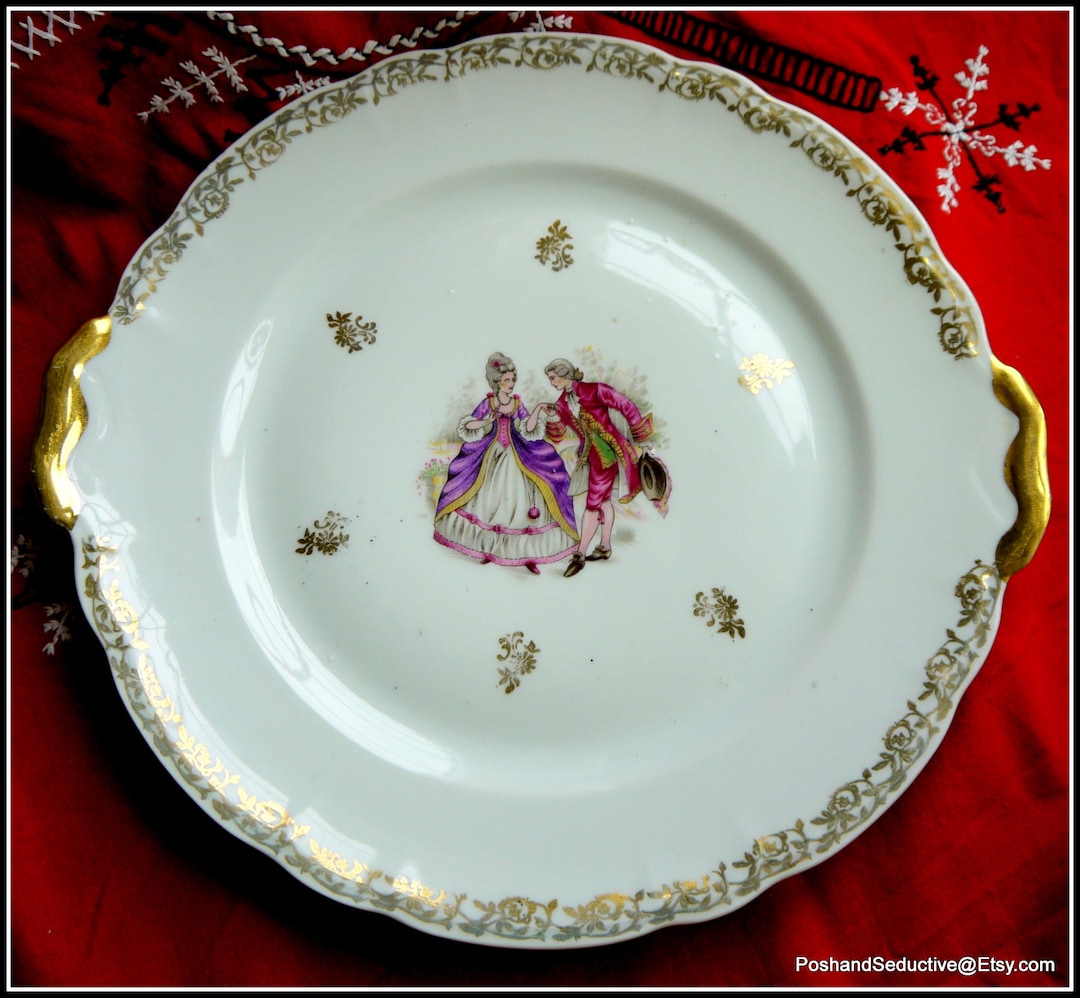 Crinoline Lavender Lady 11" Cake Sandwich Afternoon Tea Plate Round ...