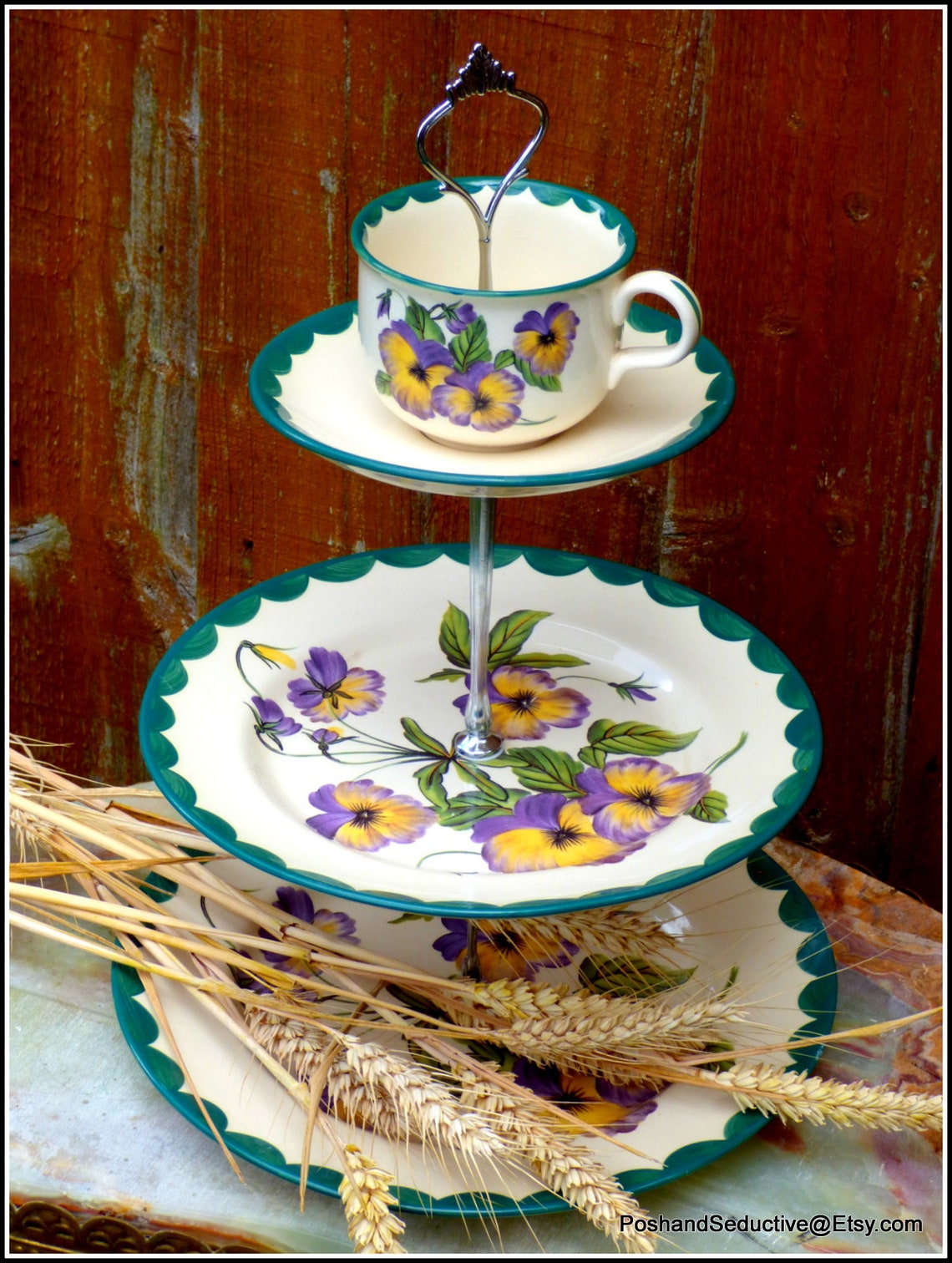 Three Tier Classic Victorian Afternoon Tea Cake Stand Vintage - Etsy