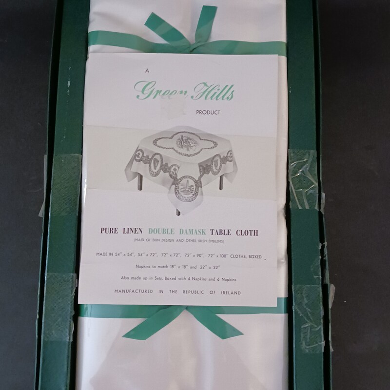 Irish Linen Tablecloth - Etsy